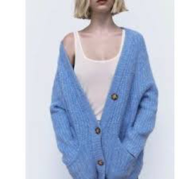 Zara | Sweaters | Zara Ribbed Knit Jacket | Poshmark